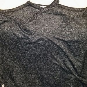 Hopely | Tops | Brush Knit Cut Out Neck Top | Poshmark